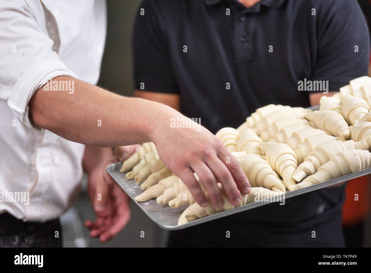 Tray and croissant hi-res stock photography and images - Alamy