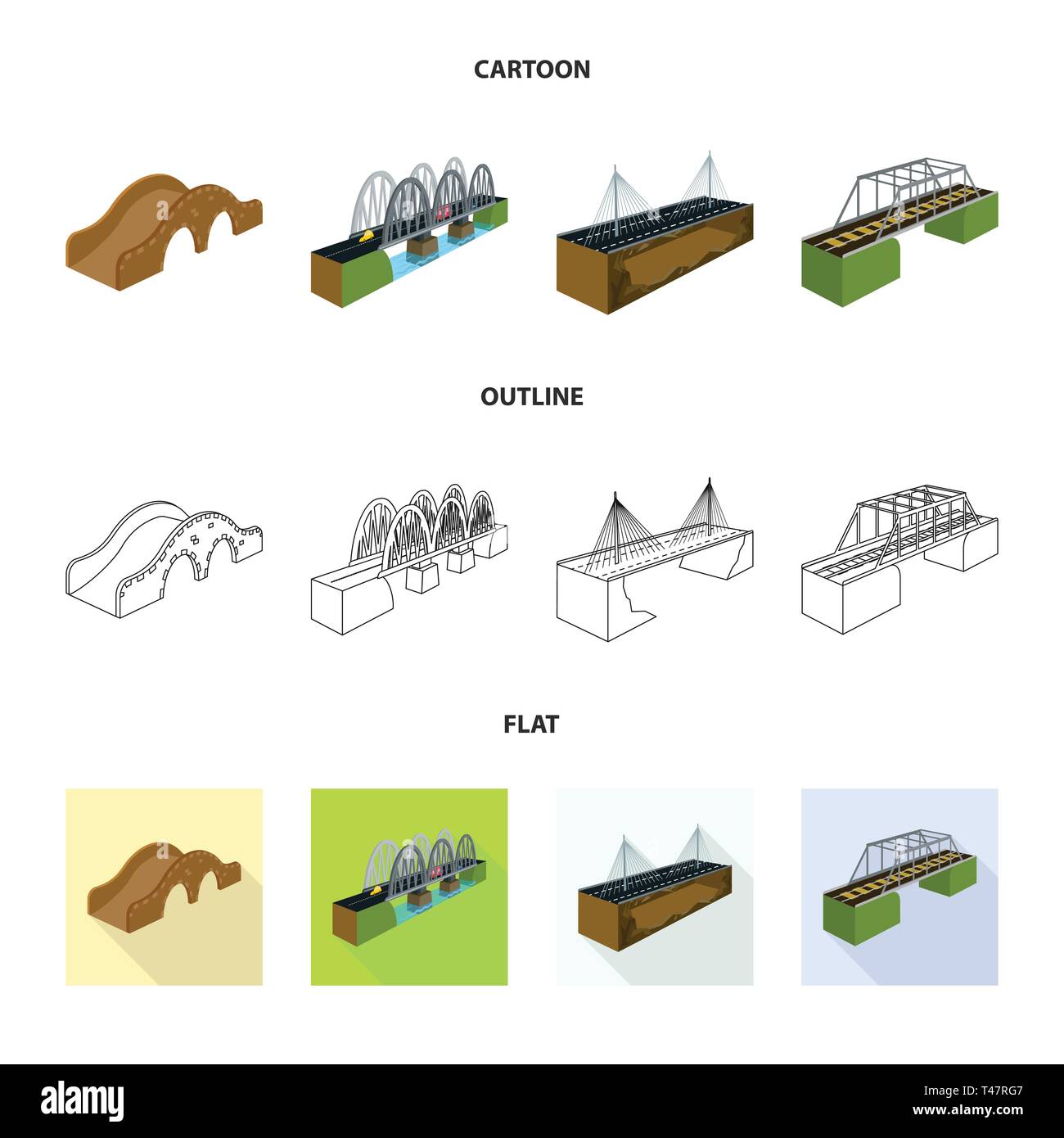bridge,pedestrian,railway,mounted,sea,historical,train,modern,assembled ...