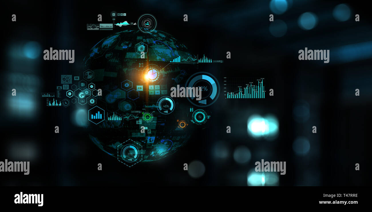 Future technology, digital screen board Stock Photo - Alamy