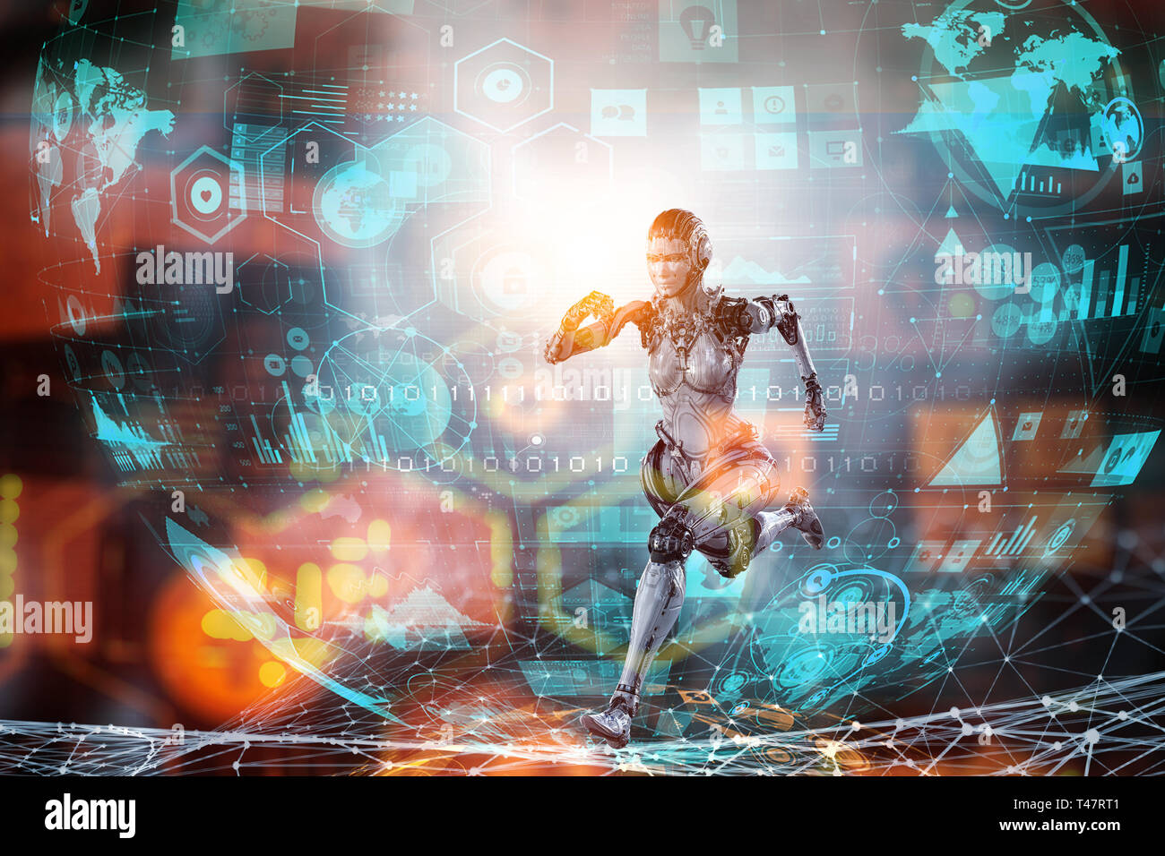 Cyborg costume hi-res stock photography and images - Alamy