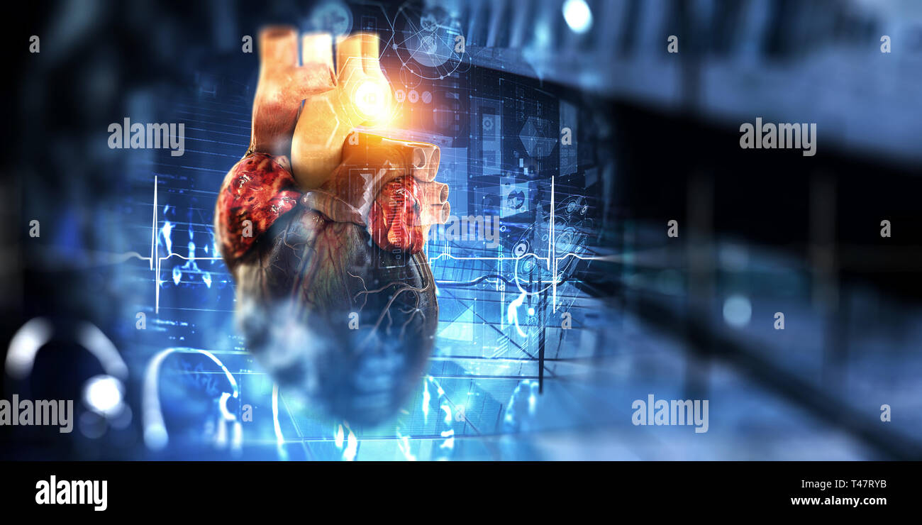 Medicine research of human heart Stock Photo - Alamy