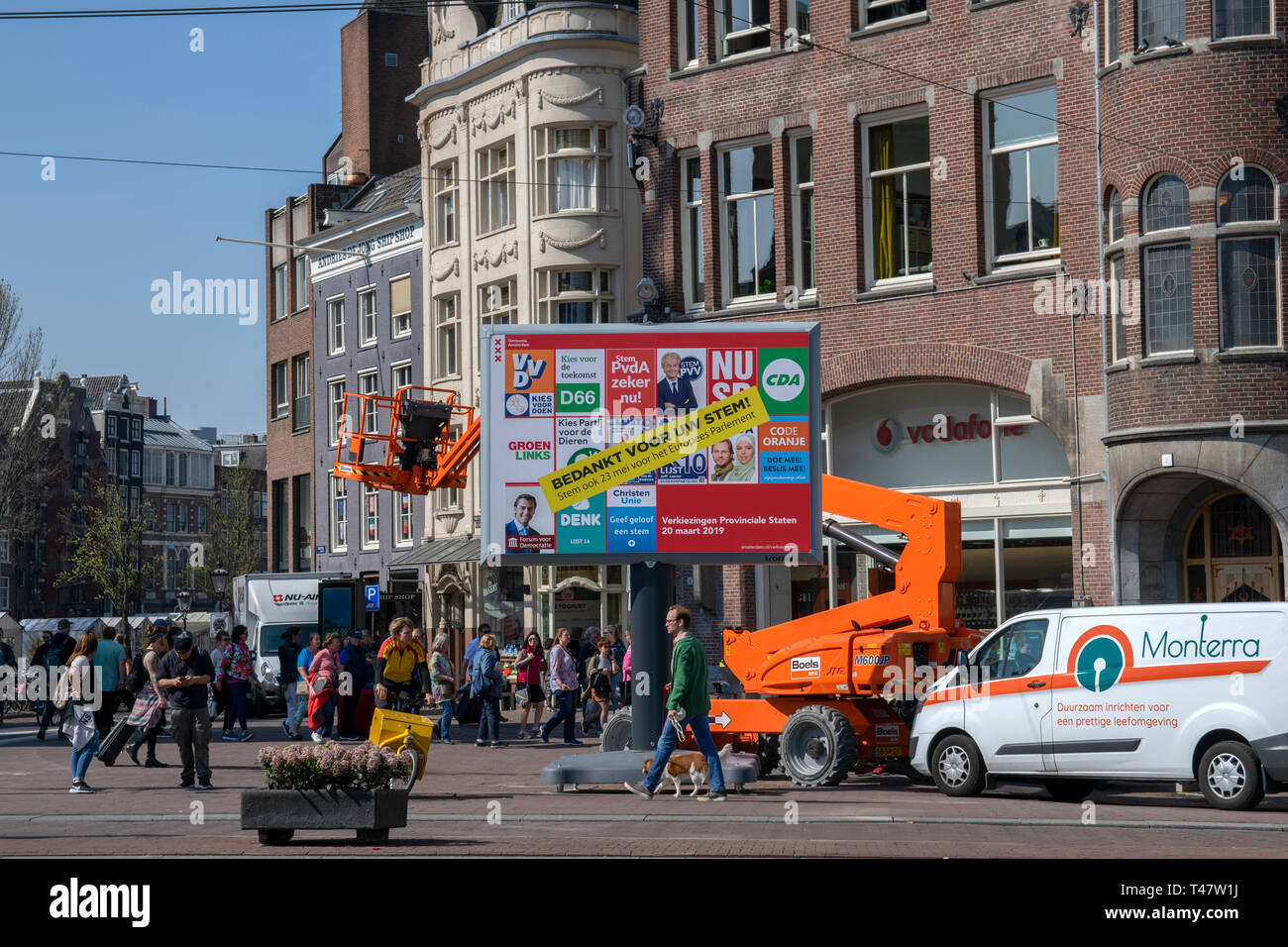 Election Posters At The Munt Amsterdam The Netherlands 2019 Stock Photo ...