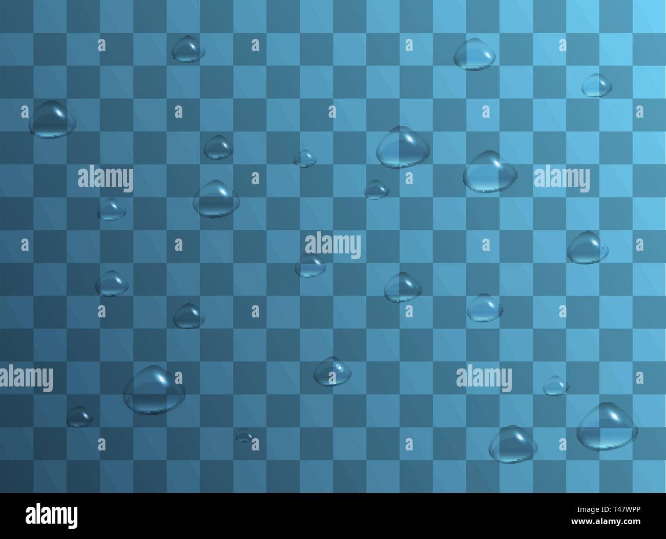 Water drops. Raindrops or showers, condensation on the glass. dew after ...