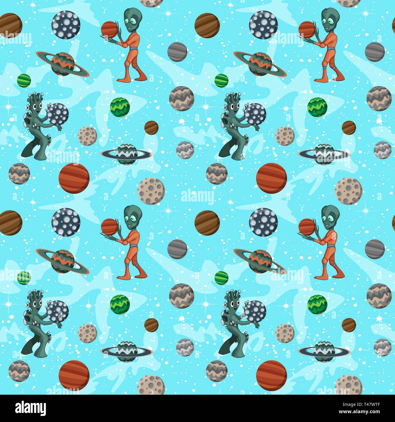 Cartoon planets hi-res stock photography and images - Alamy