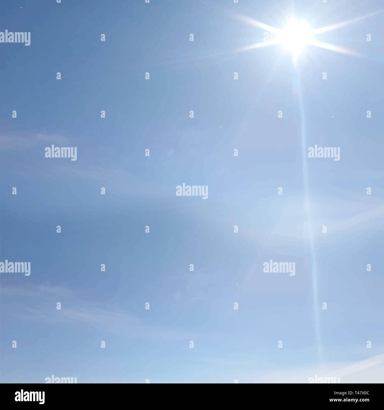 Beautiful pure blue sky white Stock Vector Images - Alamy
