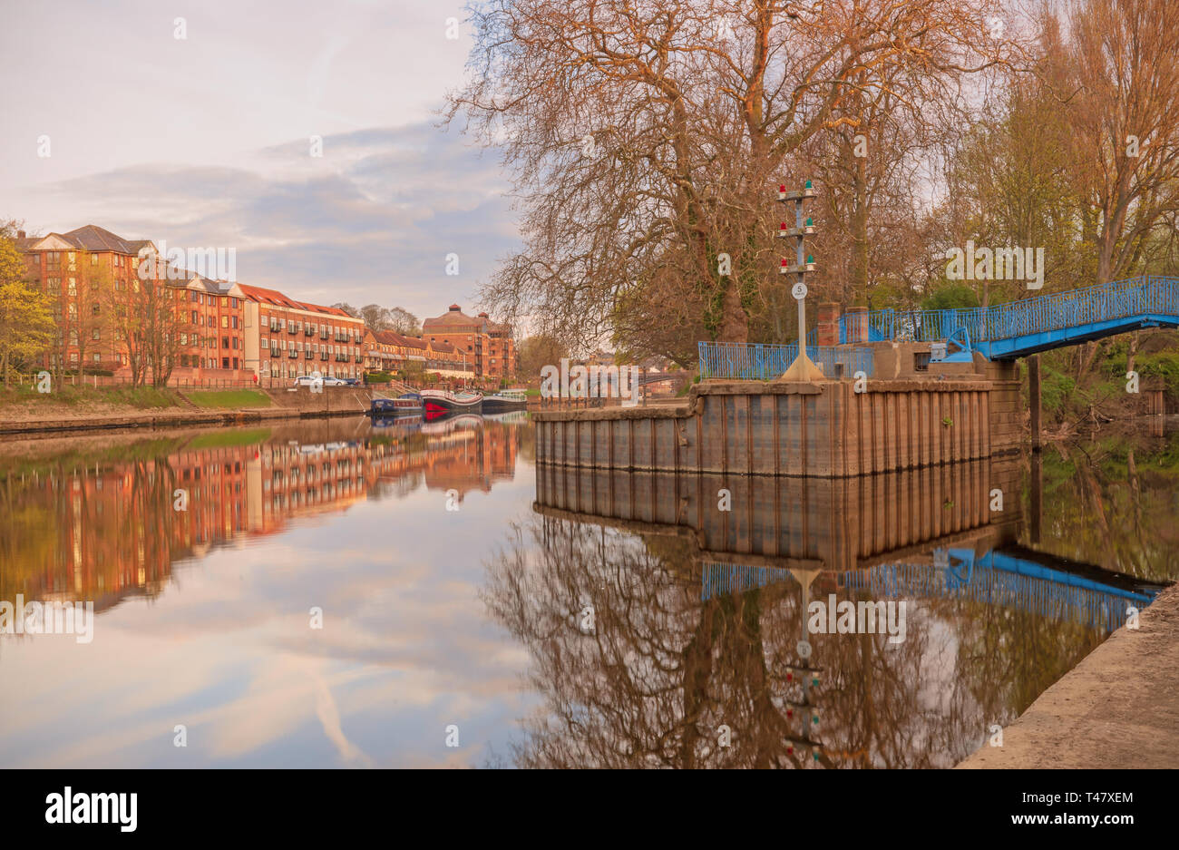 York foss river foss water river buildings bridge tree landscape hi-res ...