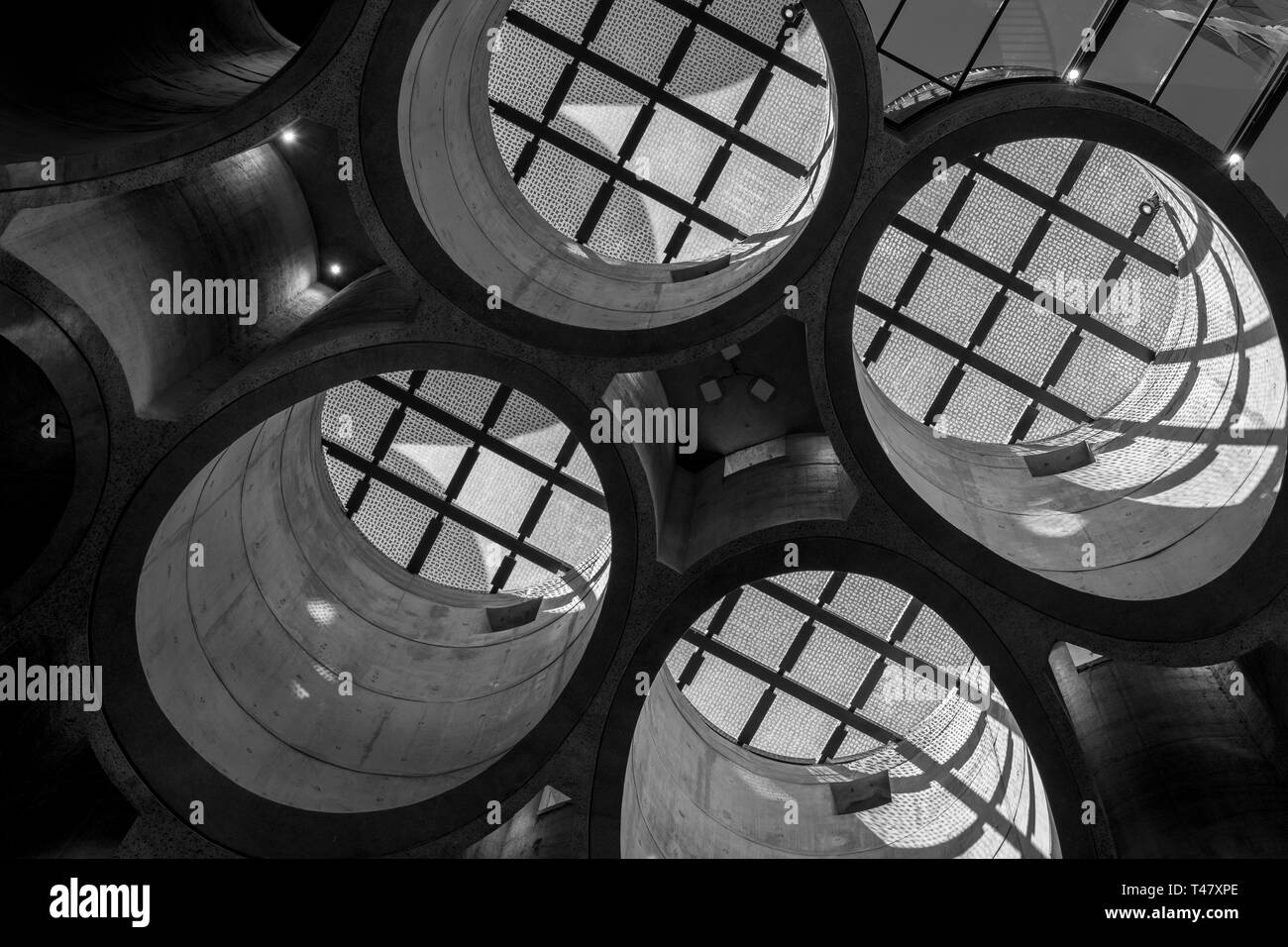 Close up of the interior of the Zeitz Mocaa Museum of Contemporary Art ...