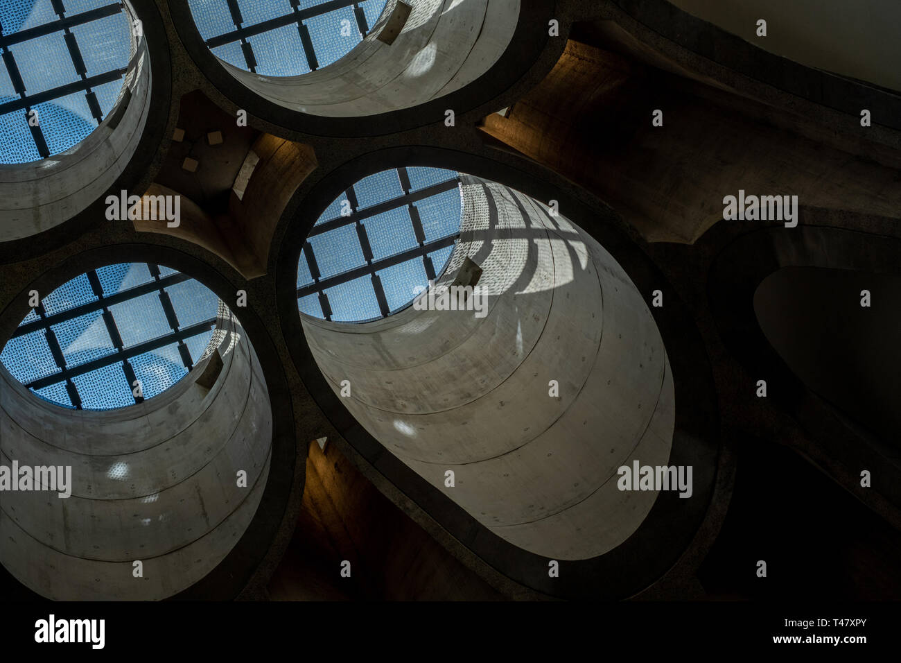 Close up of the interior of the Zeitz Mocaa Museum of Contemporary Art ...