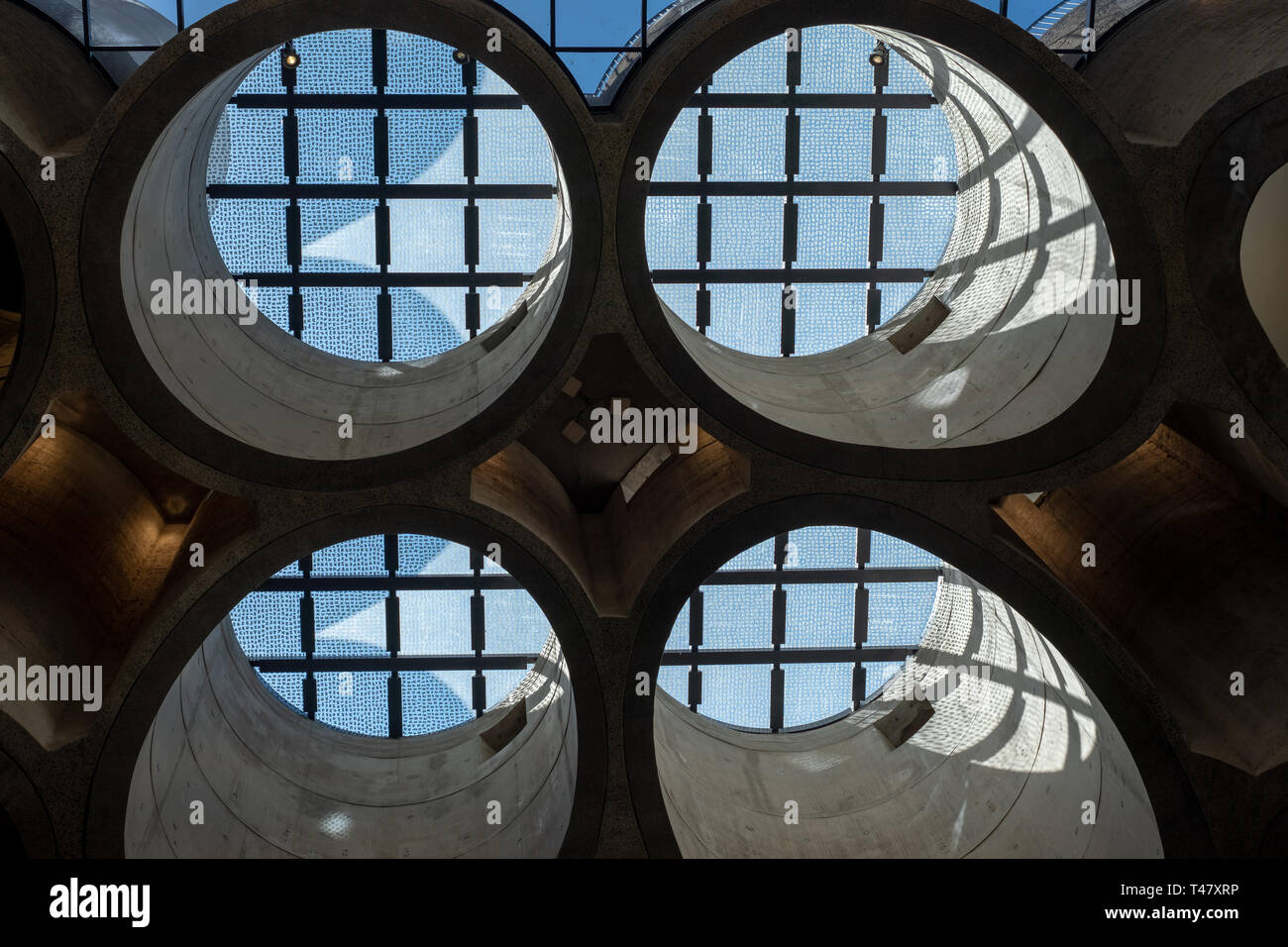 Close up of the interior of the Zeitz Mocaa Museum of Contemporary Art ...