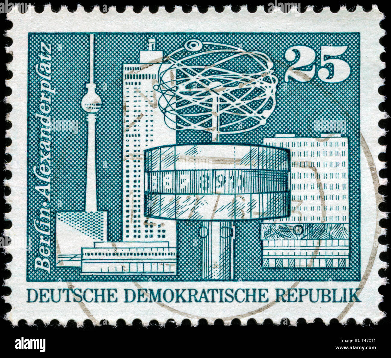 Postage stamp from East Germany (DDR) in the Construction in the GDR ...