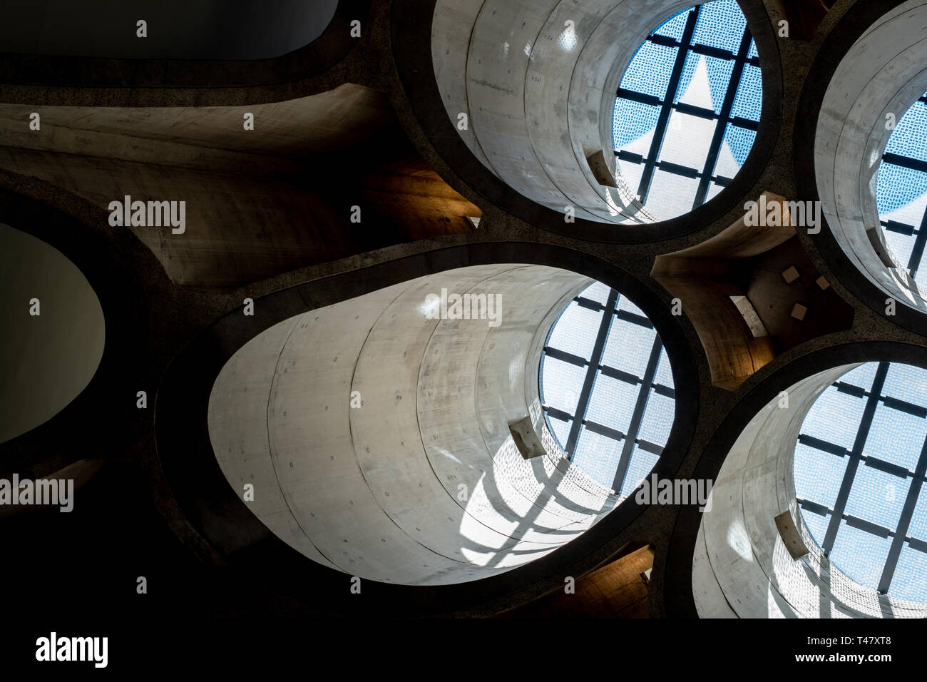 Close up of the interior of the Zeitz Mocaa Museum of Contemporary Art ...