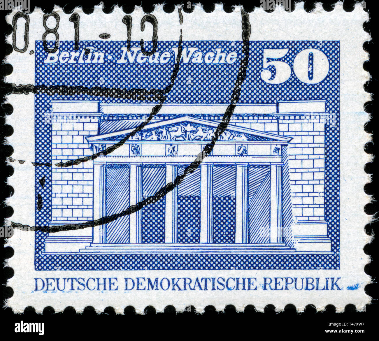 Postage stamp from East Germany (DDR) in the Construction in the GDR ...