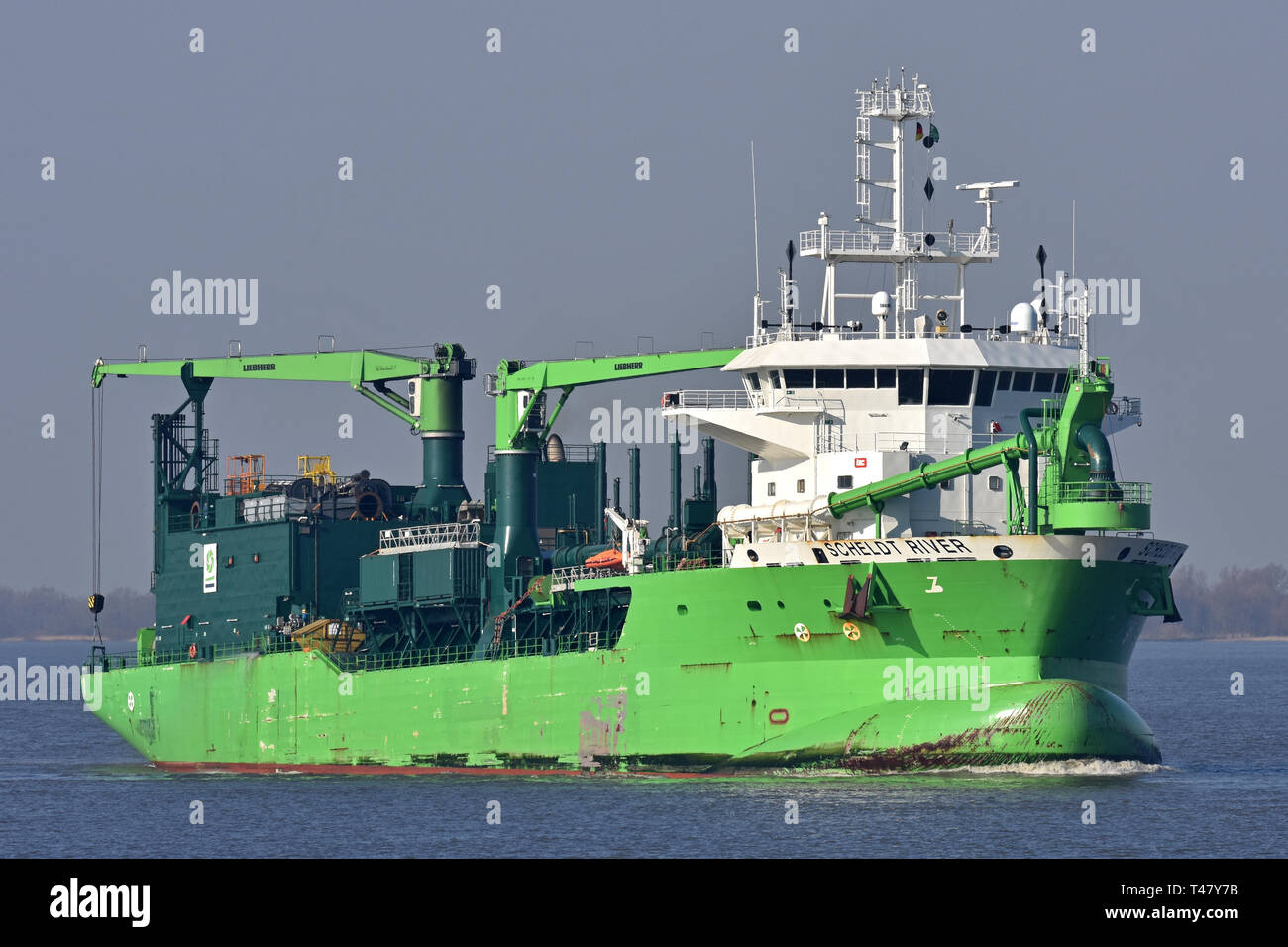 Dredger ship vessel hi-res stock photography and images - Alamy
