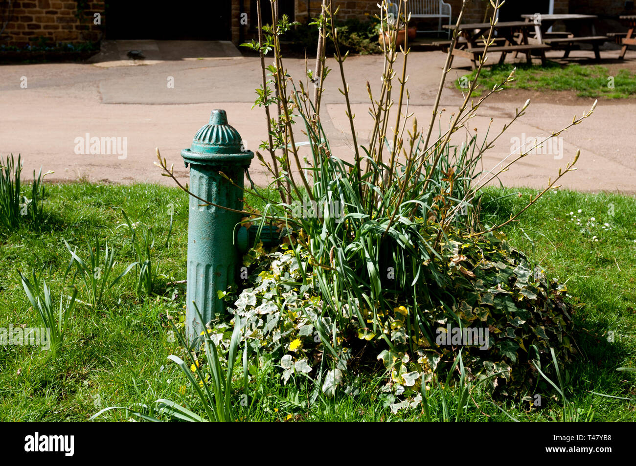 Village green and water pump hi-res stock photography and images - Alamy