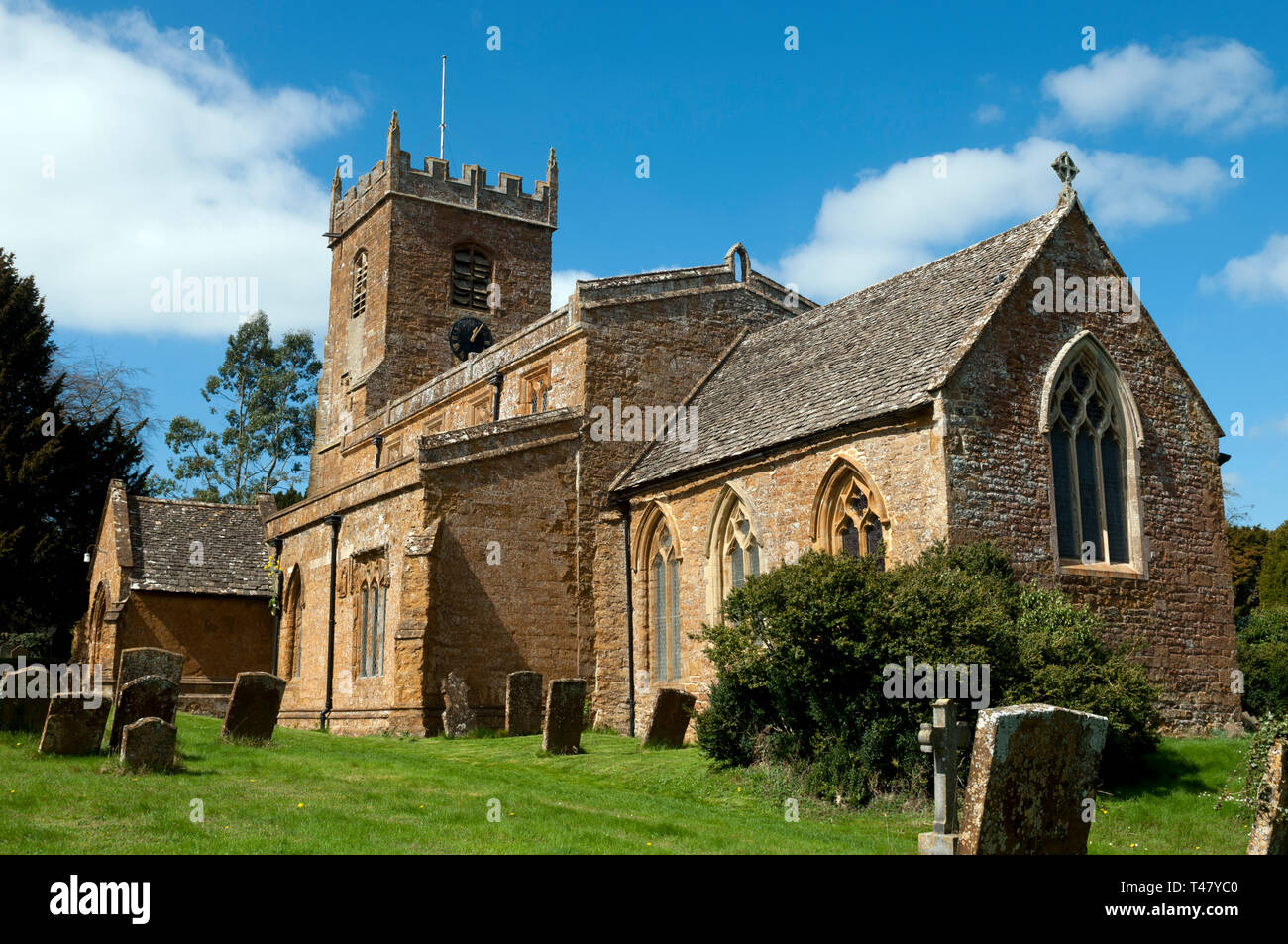 Holy Trinity Church, Shenington, Oxfordshire, England, UK Stock Photo ...