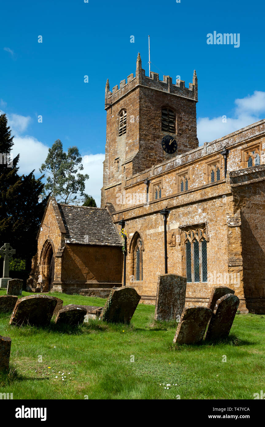 Holy Trinity Church, Shenington, Oxfordshire, England, UK Stock Photo ...