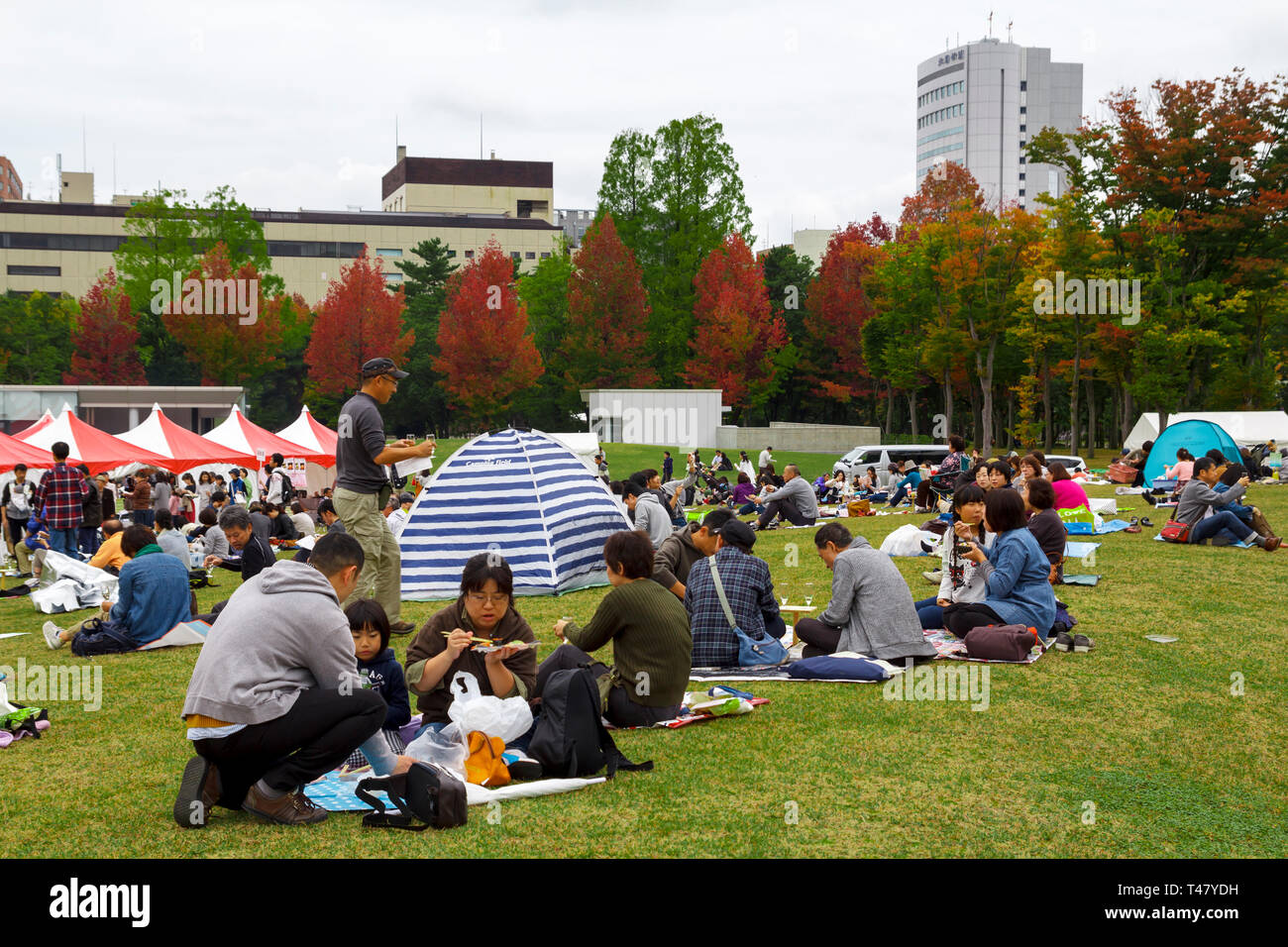 Family picnic in japanese garden hi-res stock photography and images ...