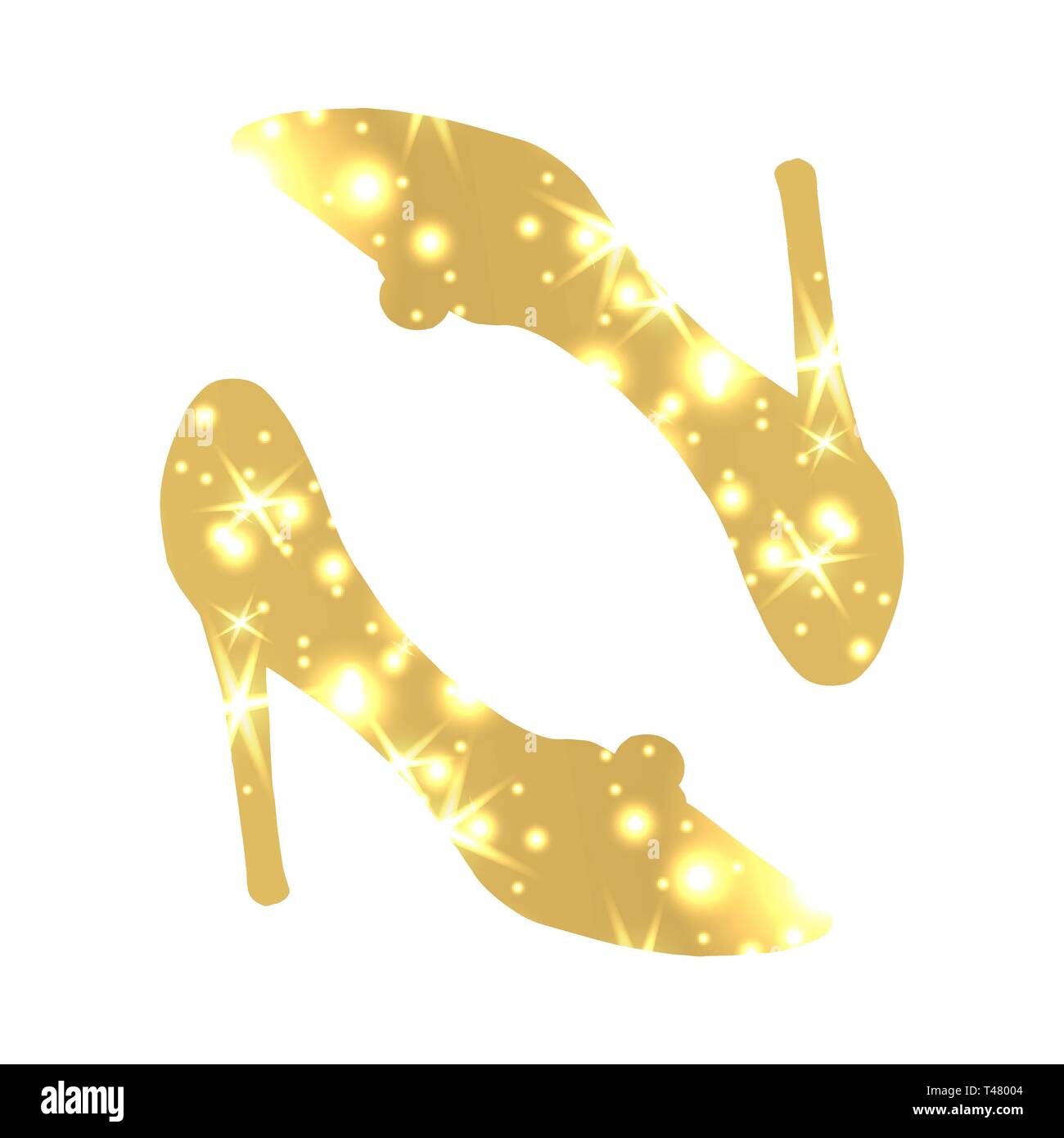 Golden shoes hi-res stock photography and images - Alamy