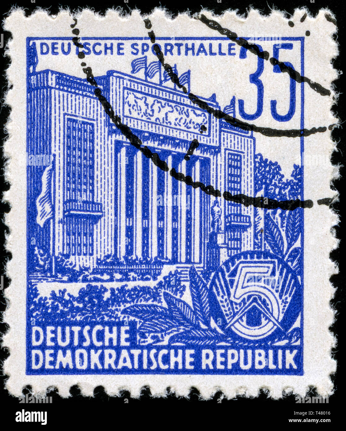 Postage stamp from East Germany (DDR) in the Five-year Plan series ...