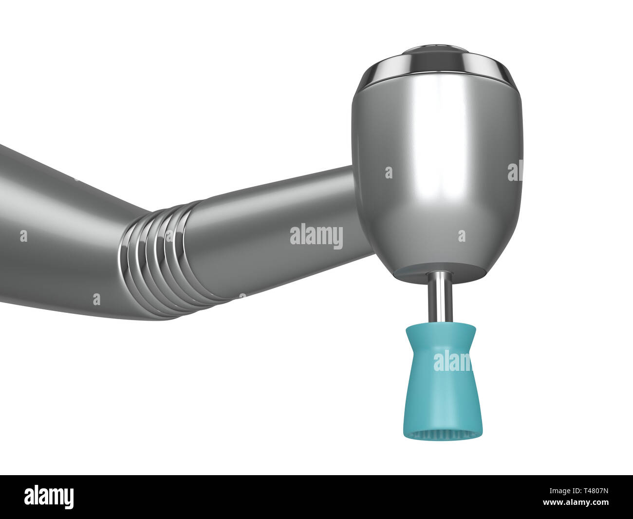 3d render of dental handpiece and polishing prophy cup. Dental ...