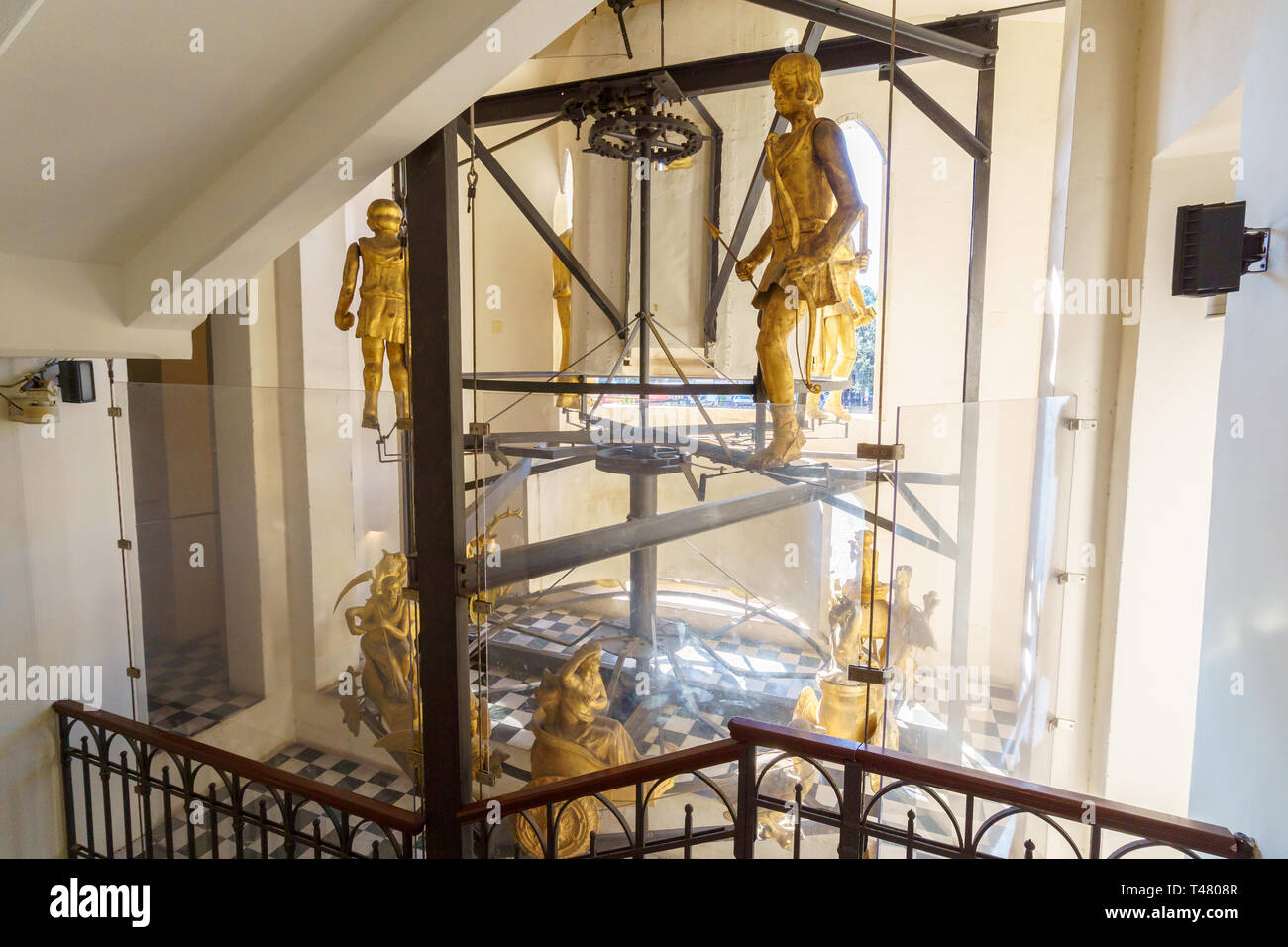 MESSINA, ITALY - NOVEMBER 06, 2018 - Decorations and interior golden ...