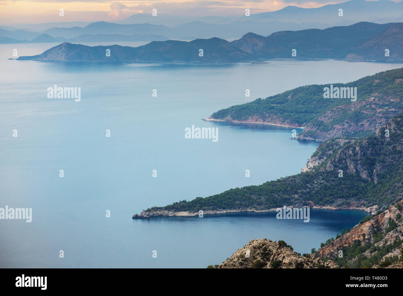 Beautiful sea coast in Turkey Stock Photo - Alamy