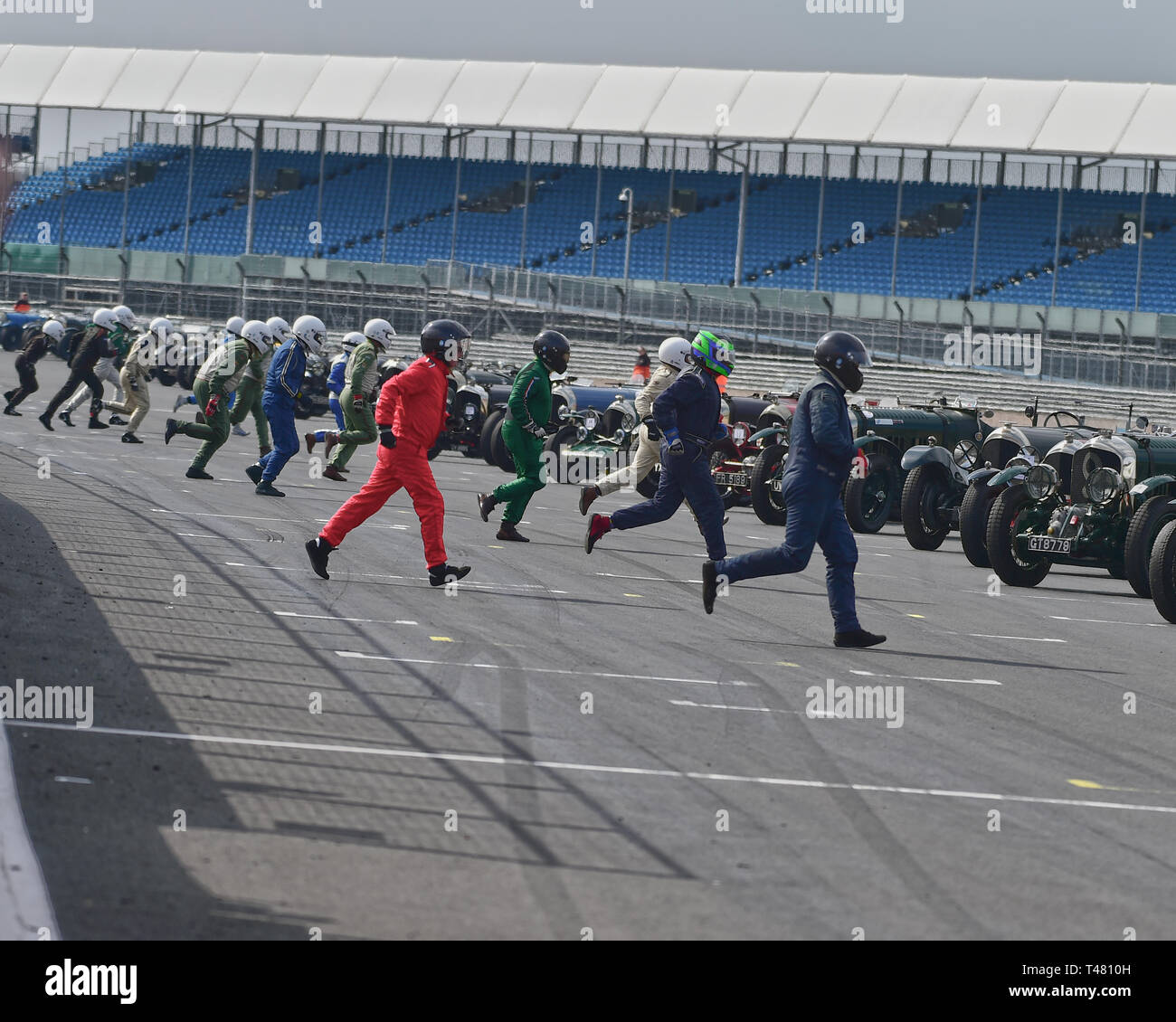 A Le Mans style start for the 100 Years of Bentley, April 2019 ...