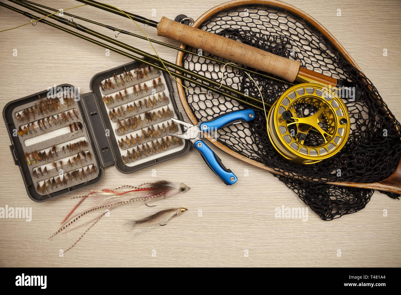 Fly fishing equipment hi-res stock photography and images - Alamy