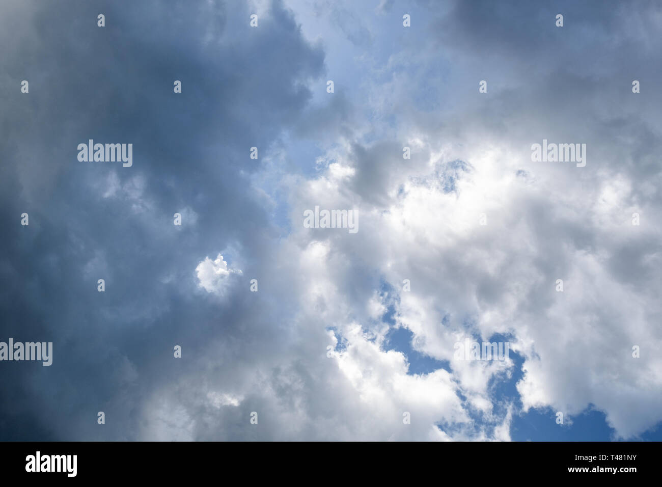 Cloudy storm blue background hi-res stock photography and images - Alamy