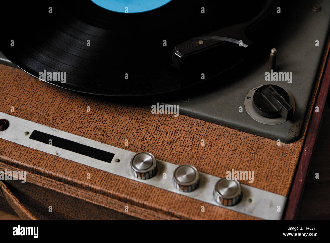Old vinyl adapter Stock Photo - Alamy
