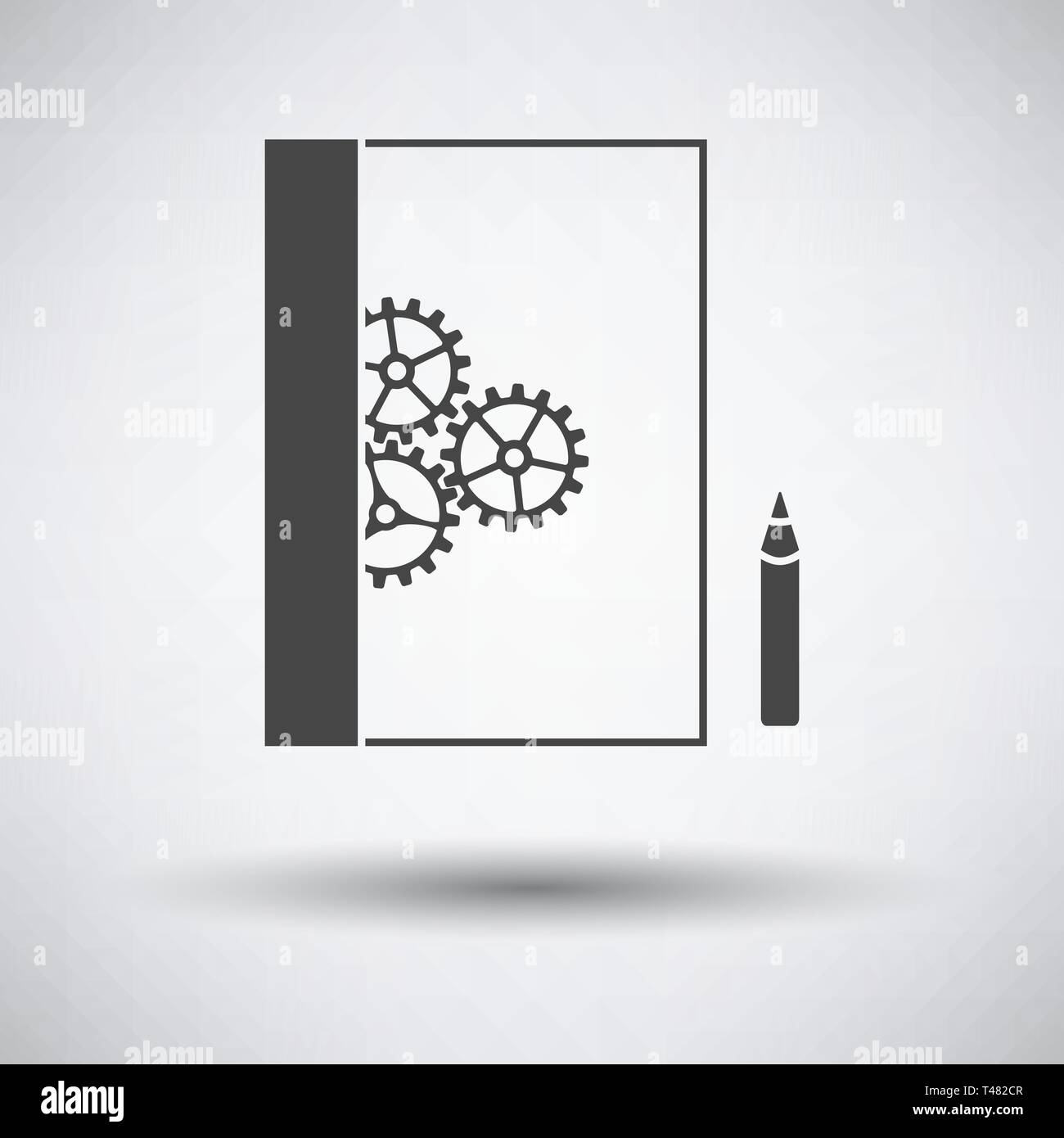 Product Development Icon on gray background, round shadow. Vector ...