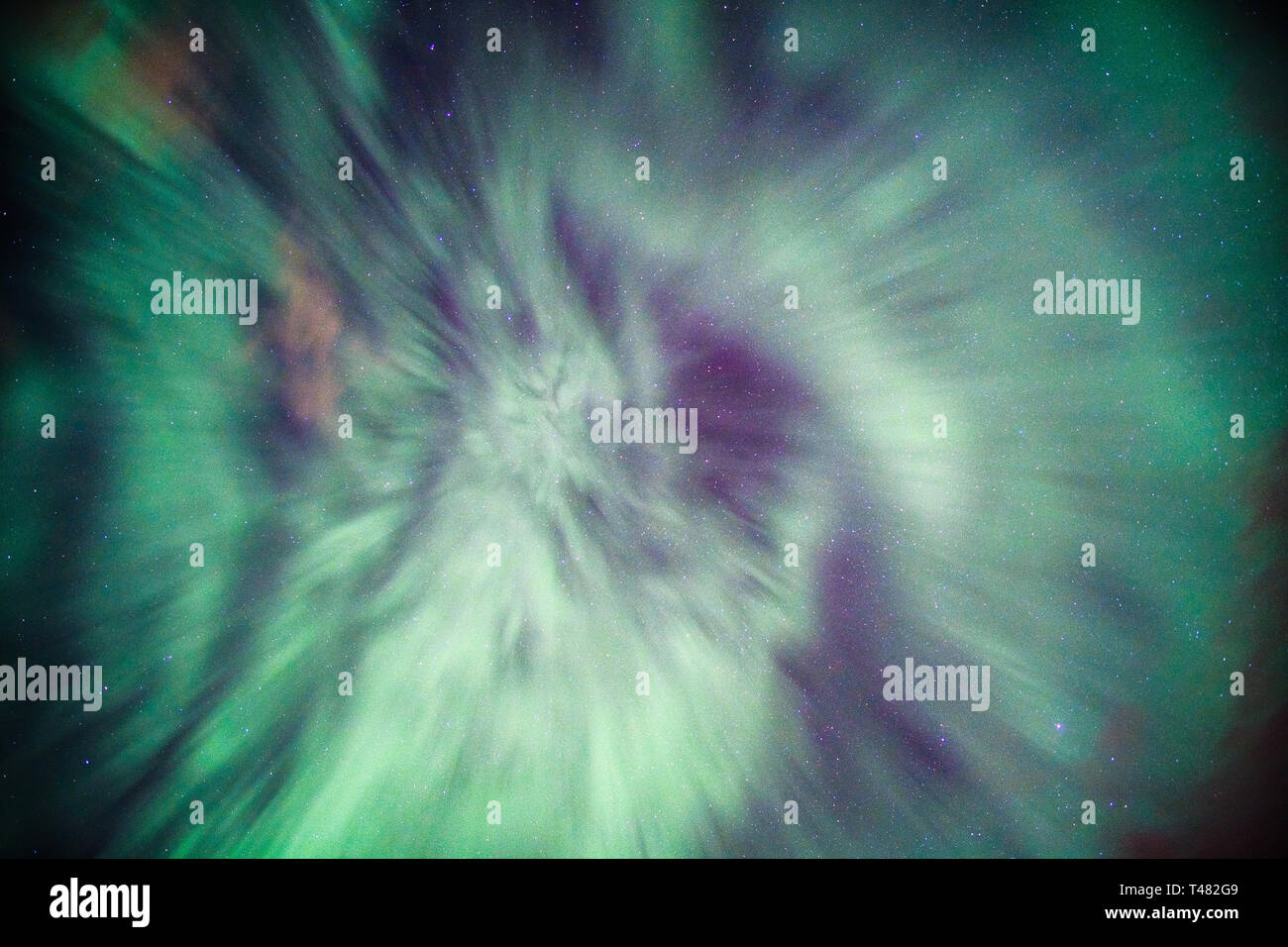 Colorful Northern lights, Aurora borealis explosion on night sky Stock ...