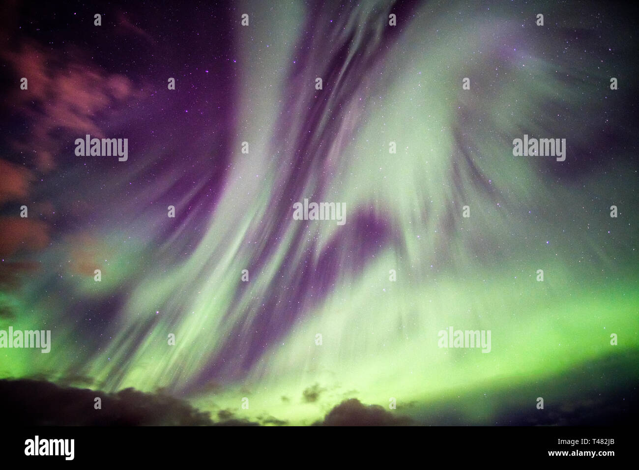 Northern lights explosion on hi-res stock photography and images - Alamy