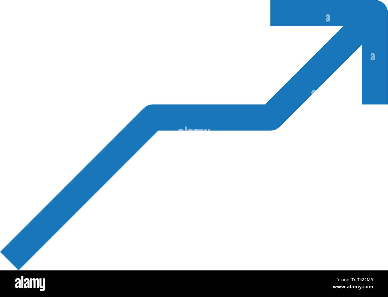 arrow growth graphic icon. Vector illustration isolated on white Stock ...
