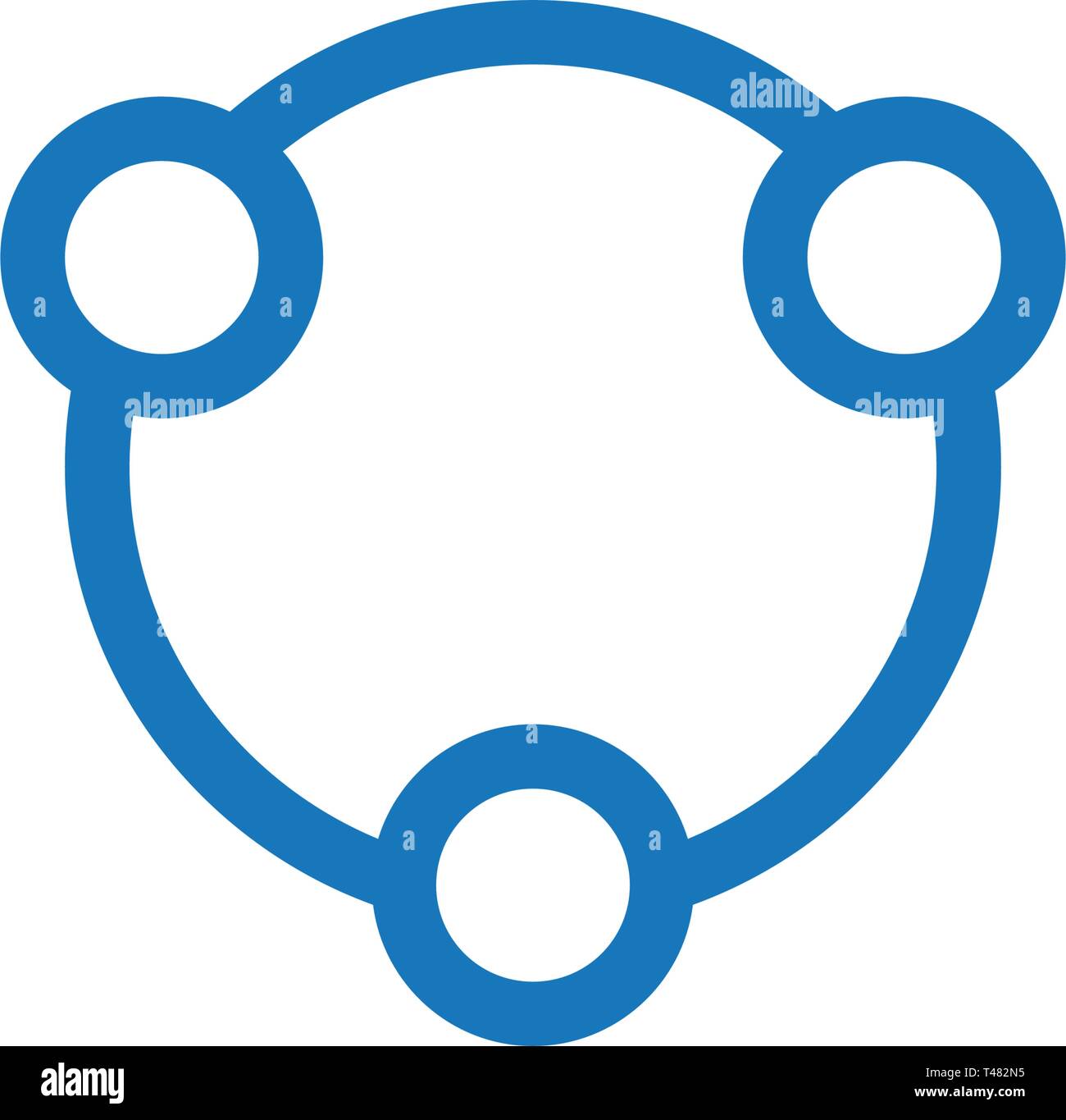 Teambuilding Social and Relationship circle Icon Logo for social or ...