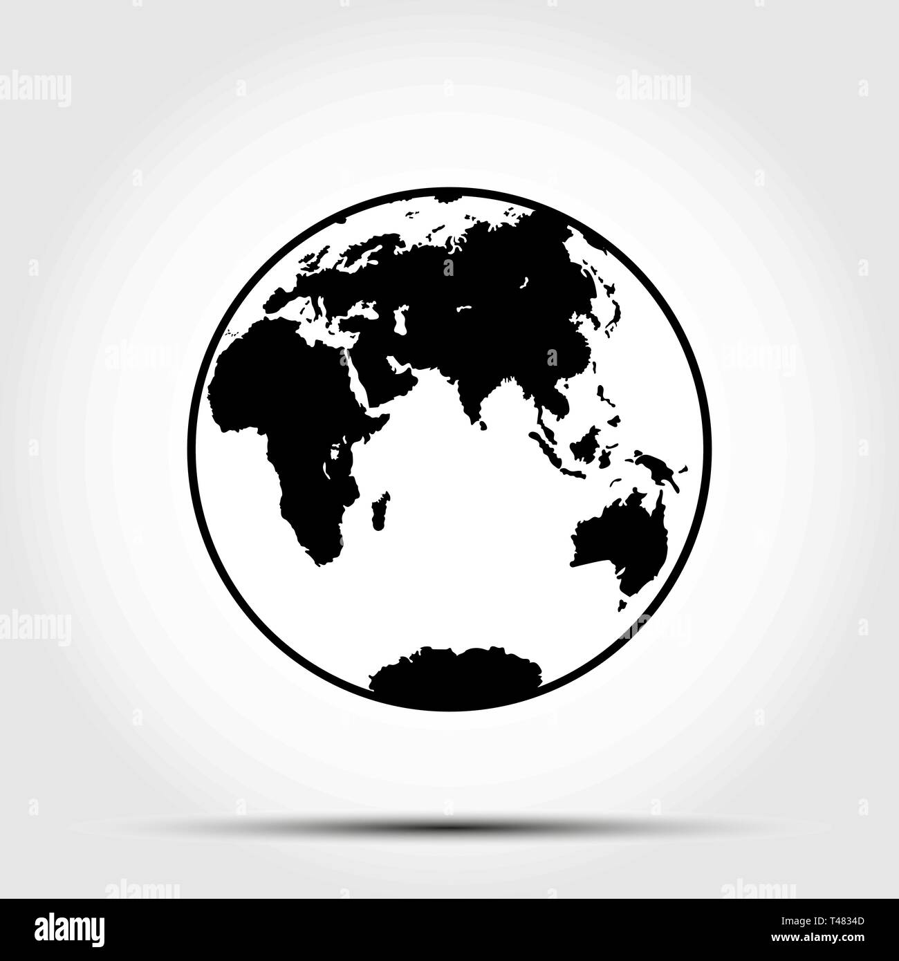 Planet Earth, flat icon for design and decoration Stock Vector Image ...