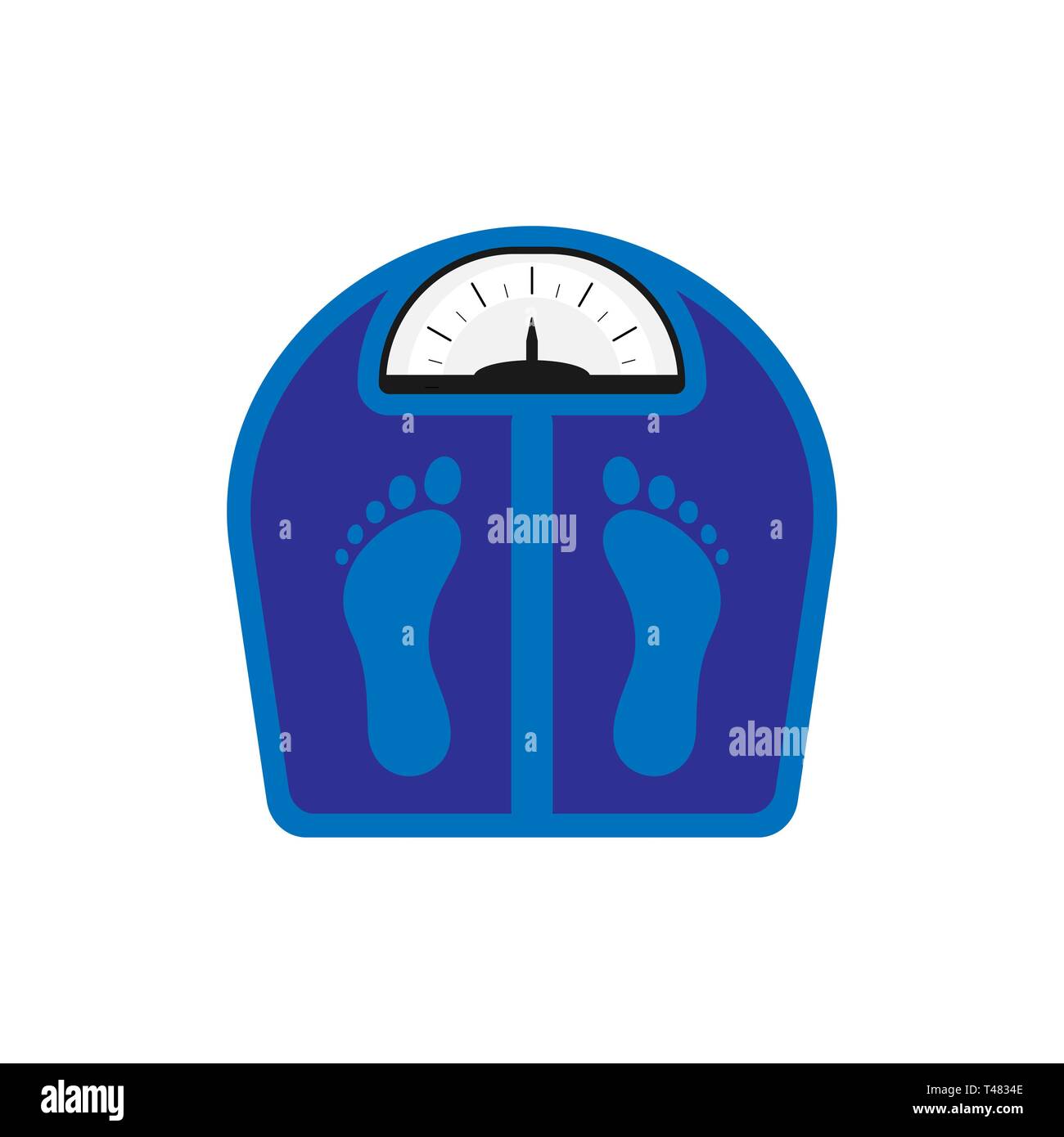 Weighing scales for weighing, determining the weight. Simple insulated ...