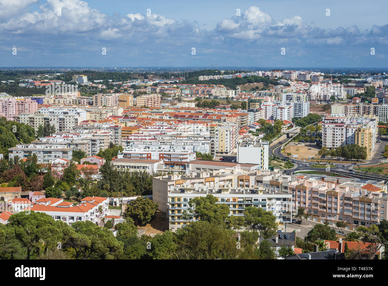 Aerial view of Setubal city in Portugal Stock Photo - Alamy