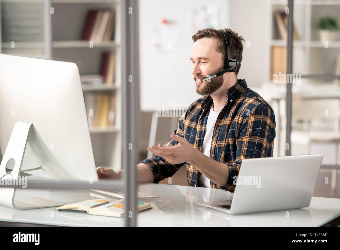 Operator at work Stock Photo - Alamy