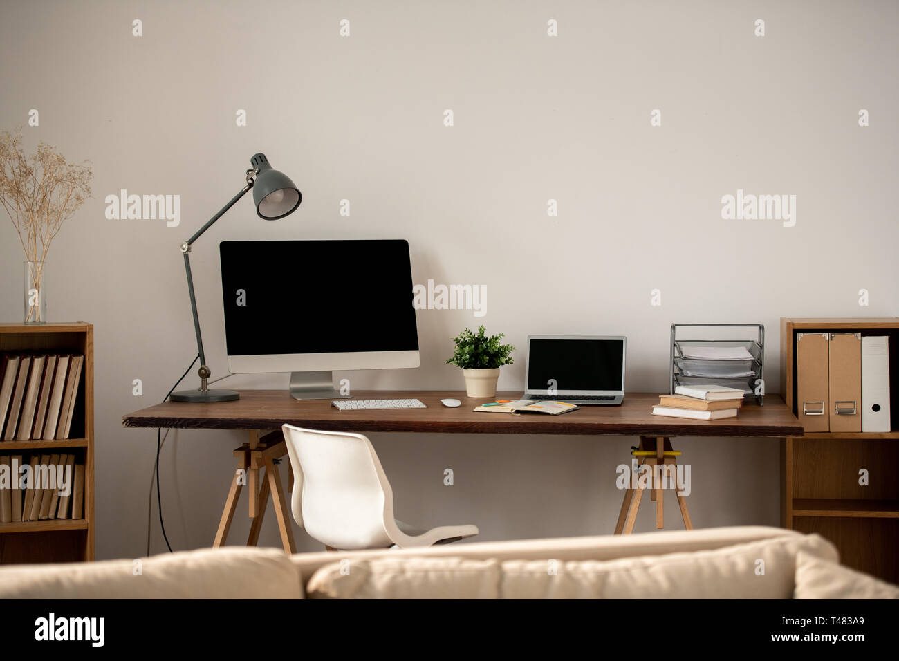 Workplace at home Stock Photo - Alamy