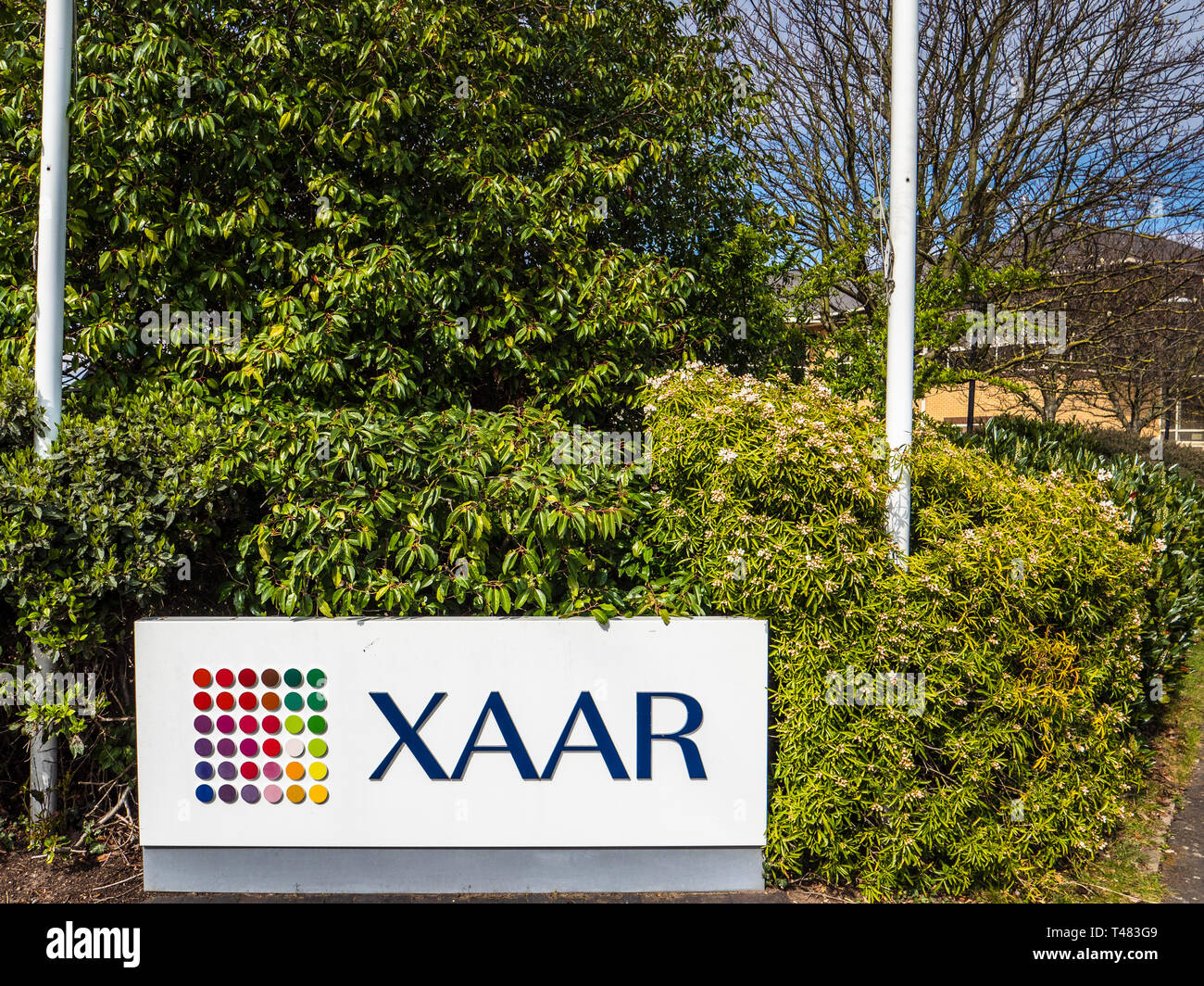 XAAR Cambridge Science Park - sign outside the XAAR building on the ...