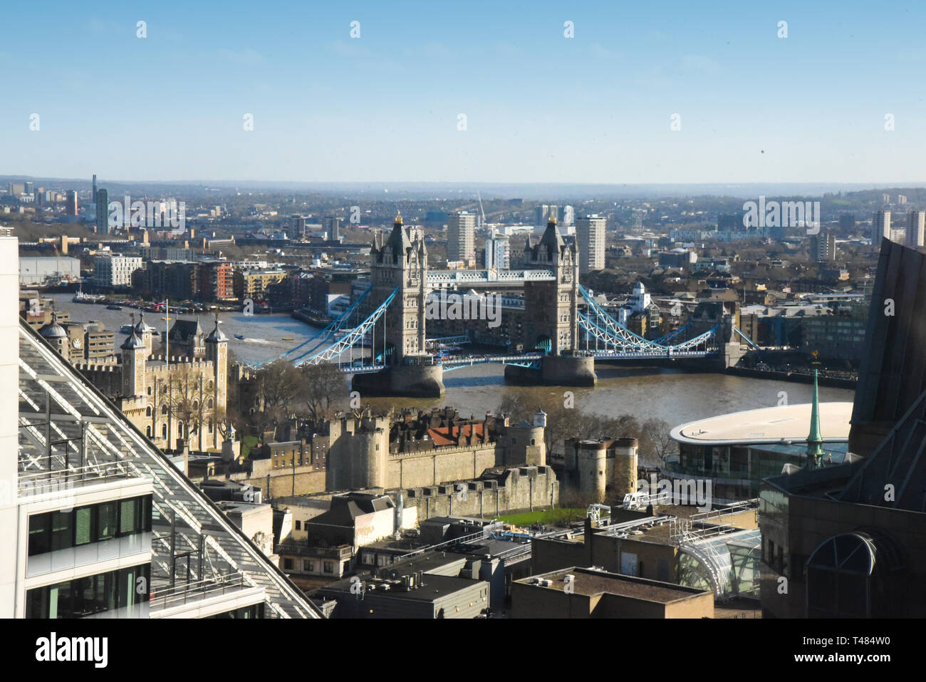 Tower bridge aerial hi-res stock photography and images - Alamy