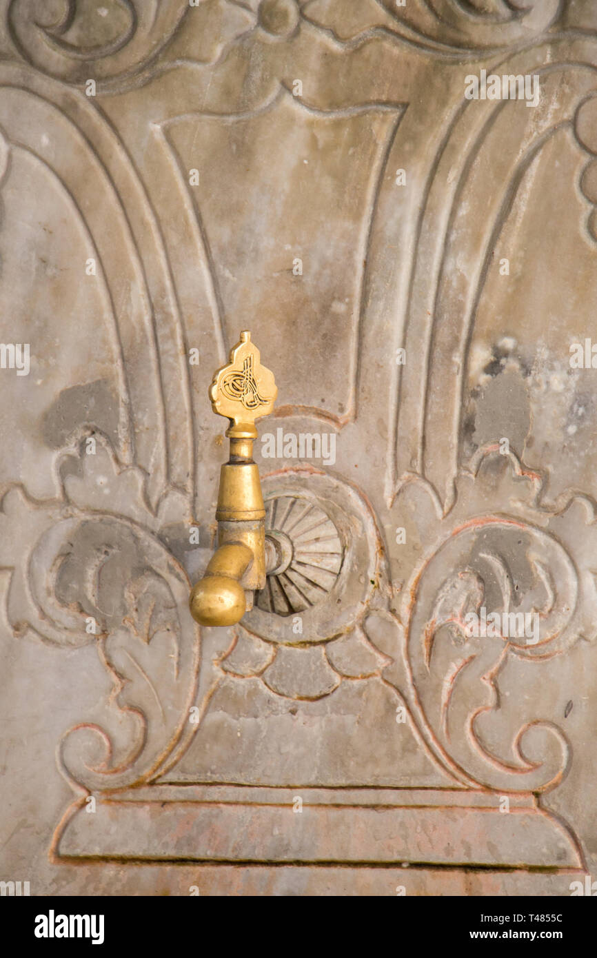 Turkish Ottoman style water tap examples Stock Photo - Alamy