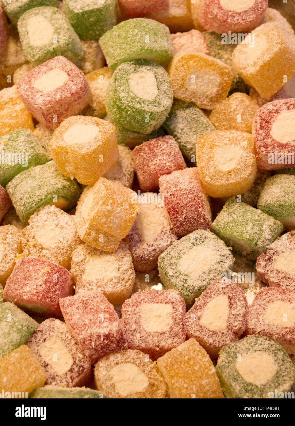 Traditional Ottoman style Turkish delight sweets Stock Photo - Alamy