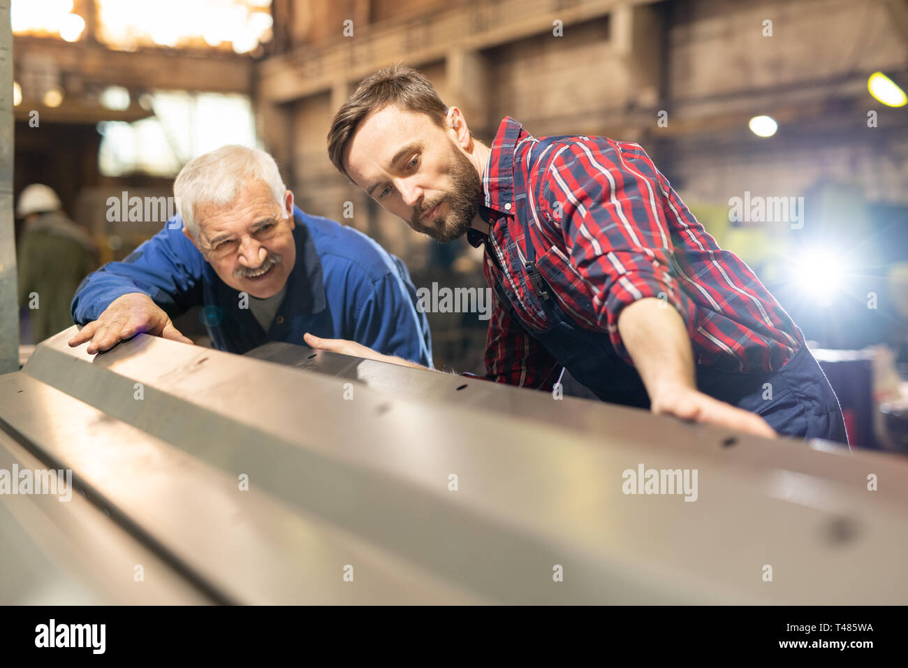 Preparing workpiece for further work Stock Photo - Alamy