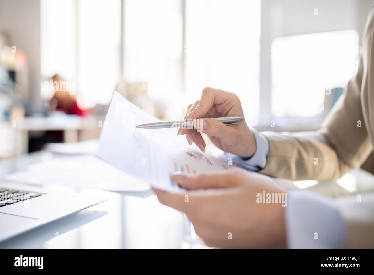 Employee checking data hi-res stock photography and images - Alamy