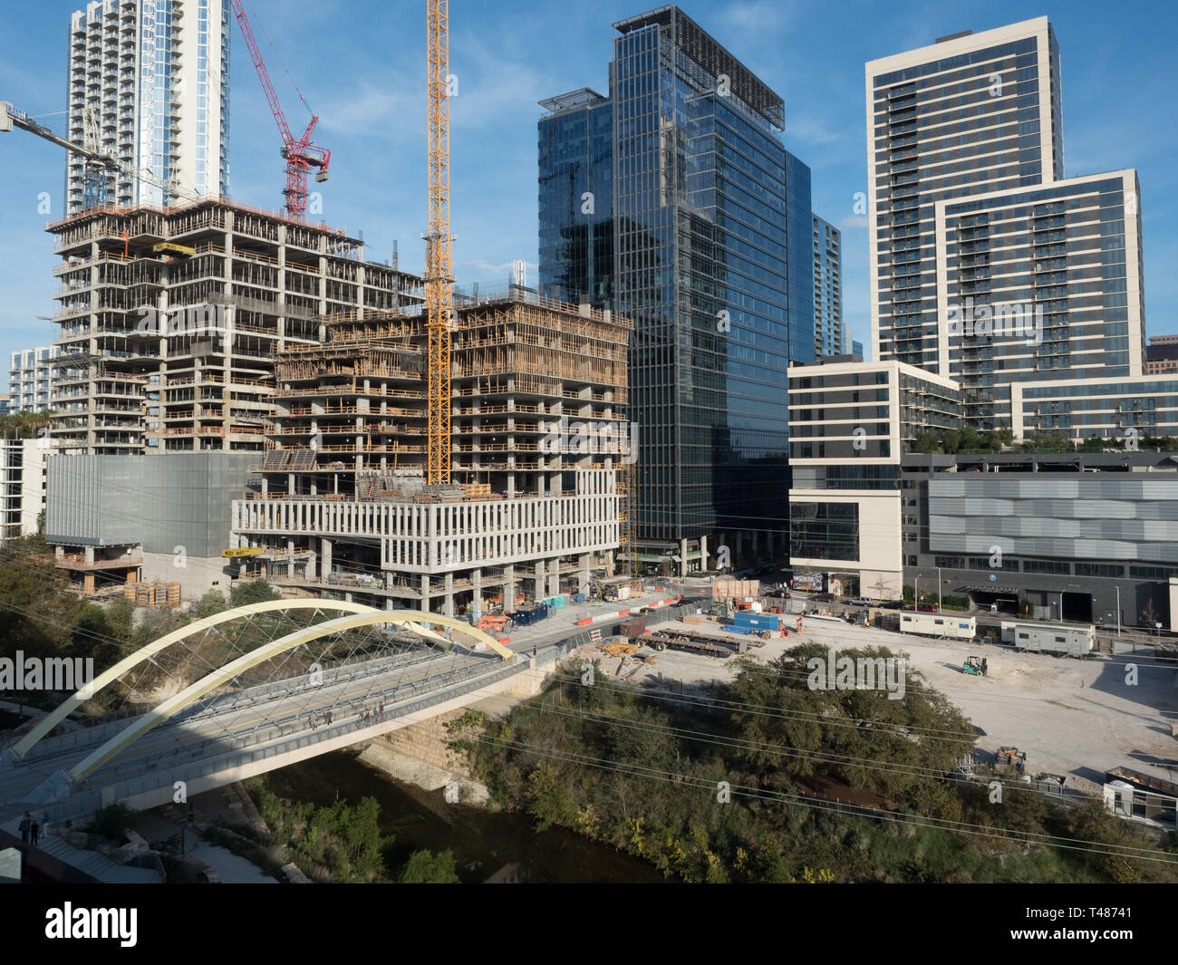 Downtown Austin under construction Stock Photo - Alamy