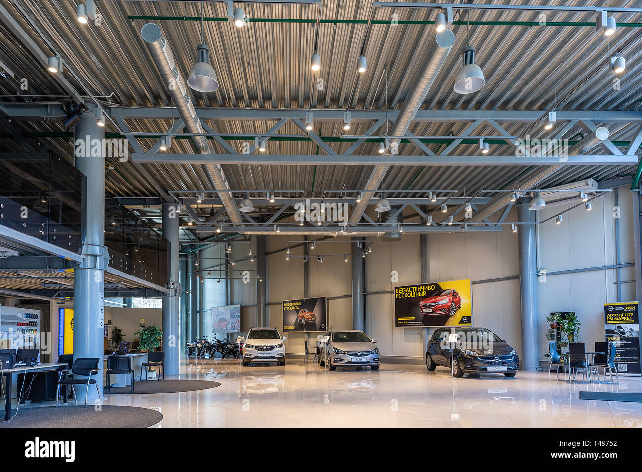 Minsk, Belarus - March 23, 2018: car showroom Opel Stock Photo - Alamy