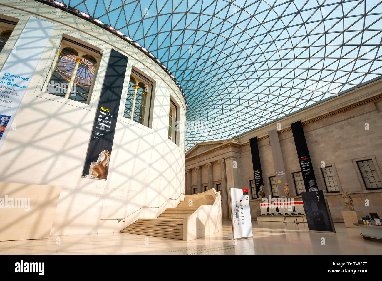 London, UK - May 20 2018: The British Museum is a public institution ...