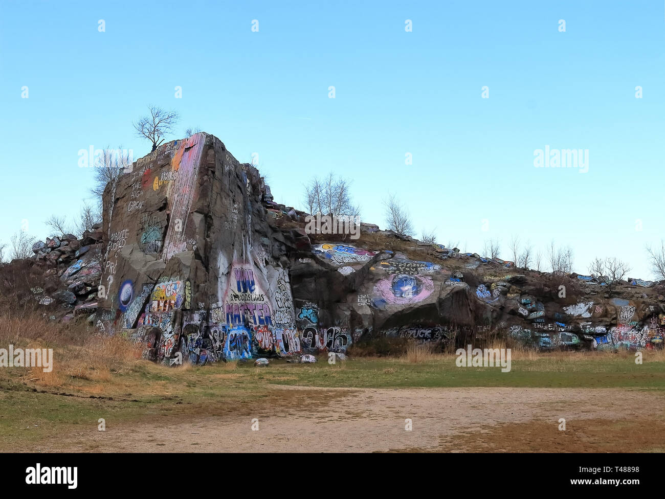 Quincy Quarries Reservation near Boston, Massachusetts, the place where ...